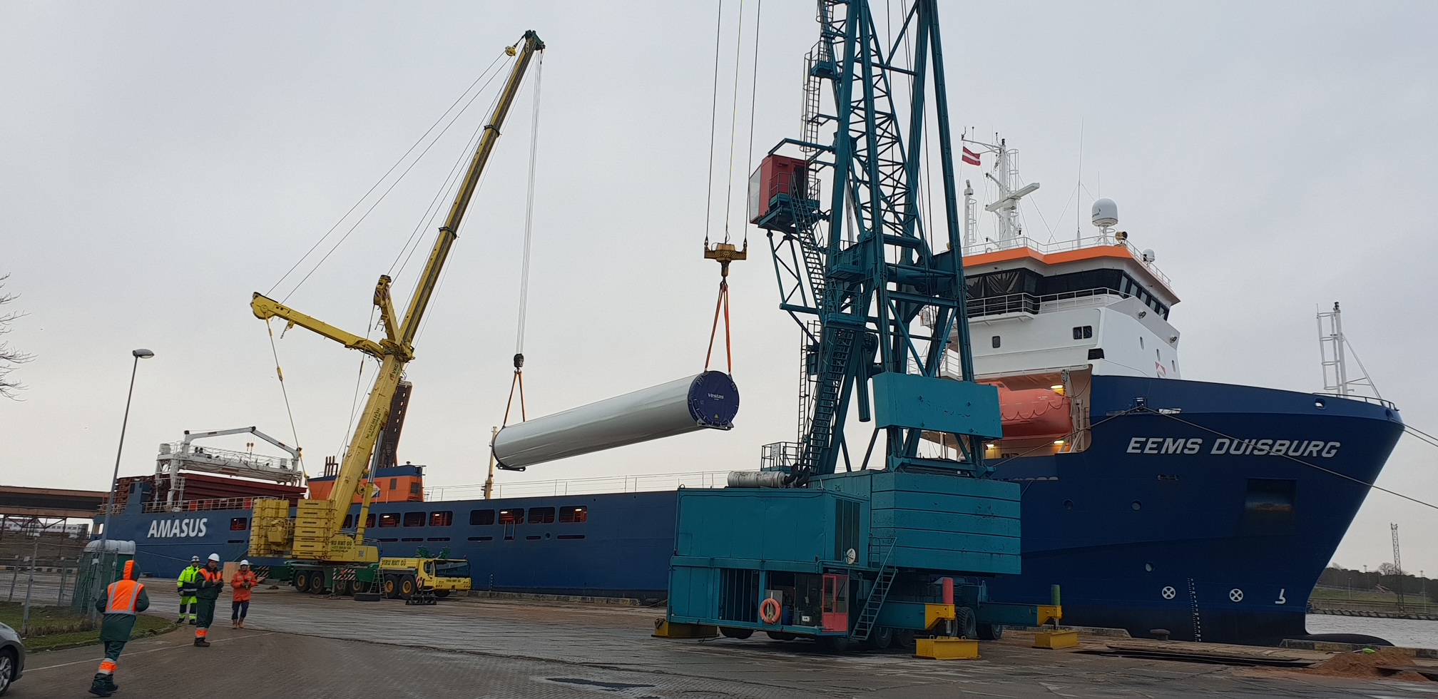 NNVT sāk pārkraut unikālu lielgabarīta kravu vēja parkam “Tārgale ...